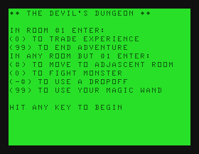 The Devil's Dungeon - Details