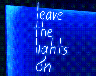 leave the lights on - Details